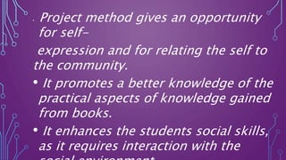 Project method presentation | PPTX