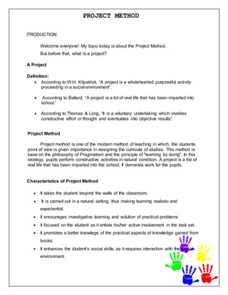 Project method (for hard copy) | DOCX