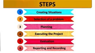 Project method of teaching ppt by sanjay jangid | PPT