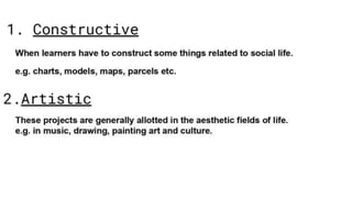 Project method of teaching ppt by sanjay jangid | PPT