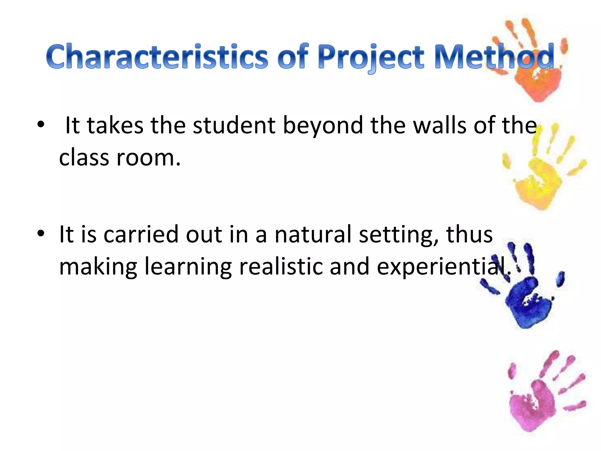 Project method PPT | PPTX | Education