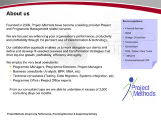 Project Methods Intro Pack | PPT