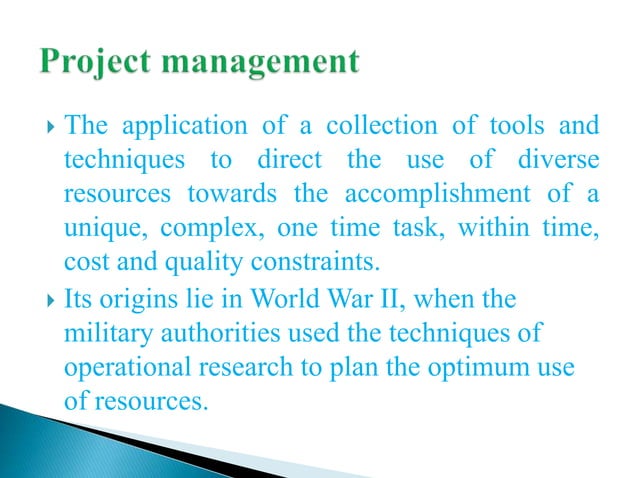 Project mgt | PPT