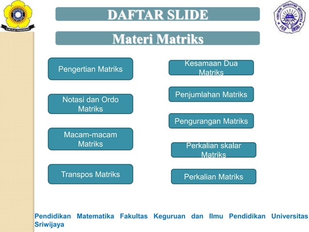 Project mixing matriks | PPT