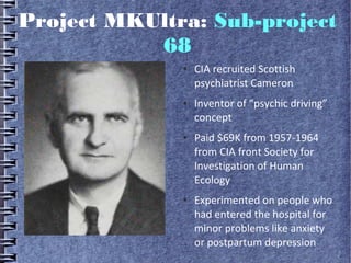 Cocktails With the CIA, Episode 7: Project MKUltra | ODP