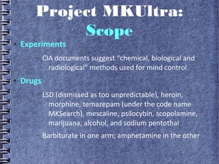 Cocktails With the CIA, Episode 7: Project MKUltra | ODP