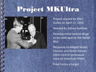 Cocktails With the CIA, Episode 7: Project MKUltra | ODP