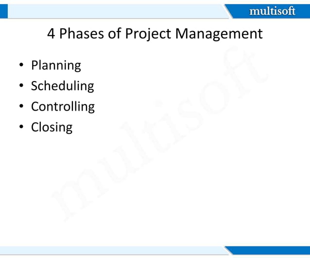 4 Phases of Project Management Cycle | PPT