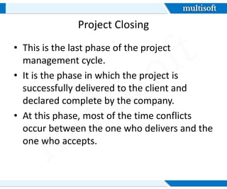 4 Phases of Project Management Cycle | PPTX