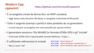 Project modern c++ (ITA) | PPT