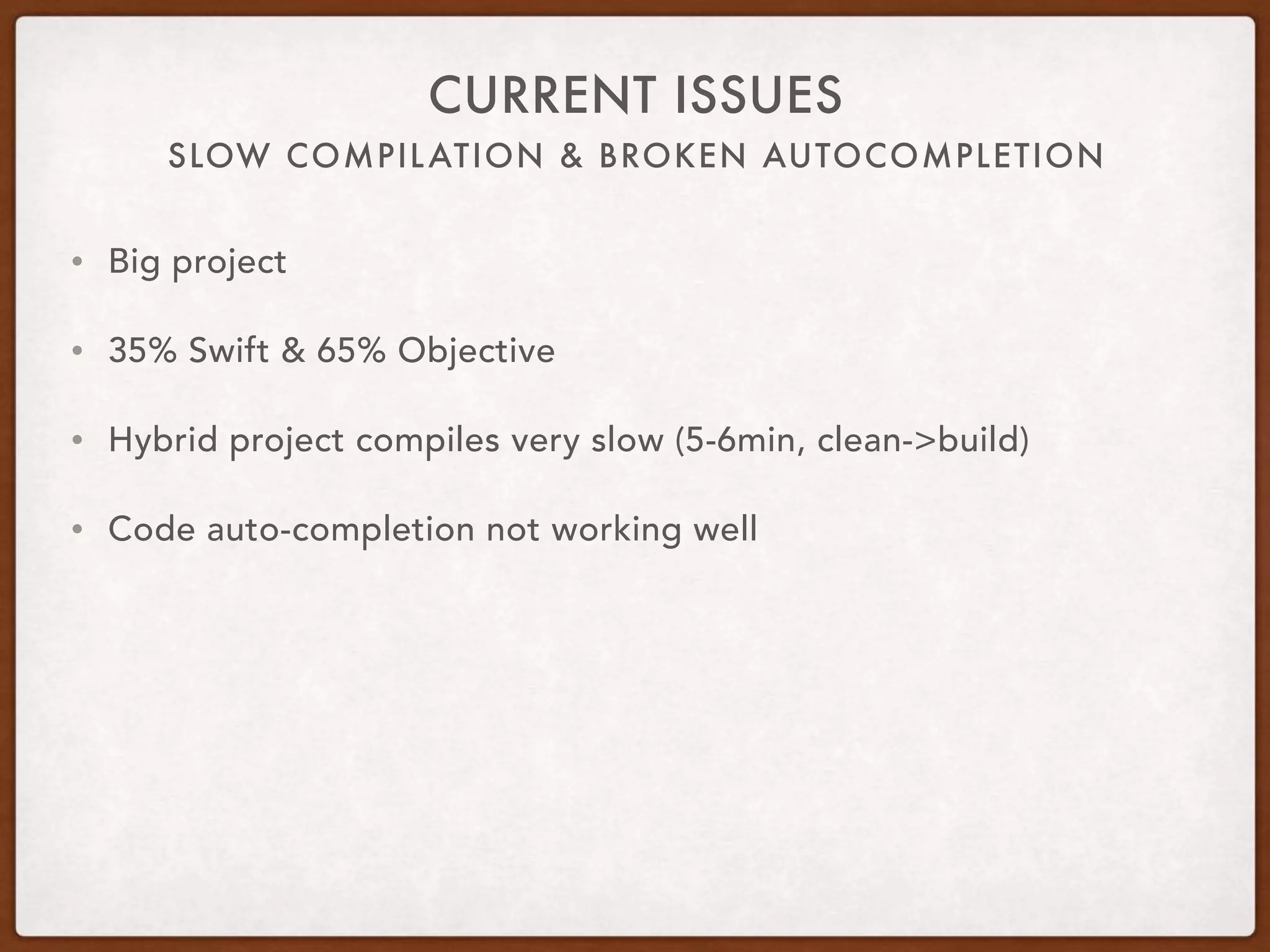 Ios Project Modularisation