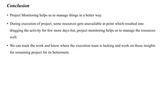 Project monitoring activity | PPT