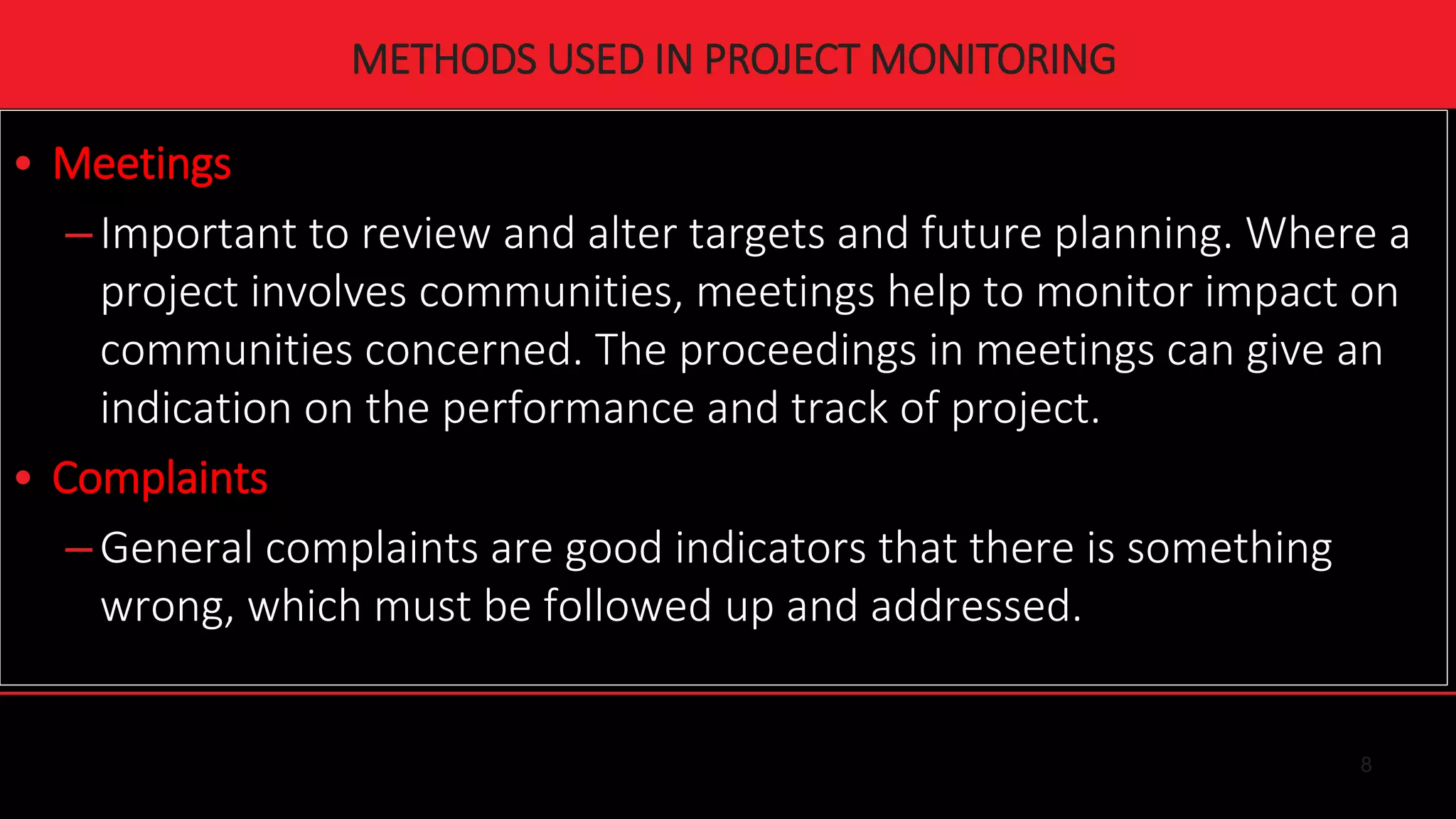 Project Monitoring and Evaluation (M and E Plan) Notes | PPTX
