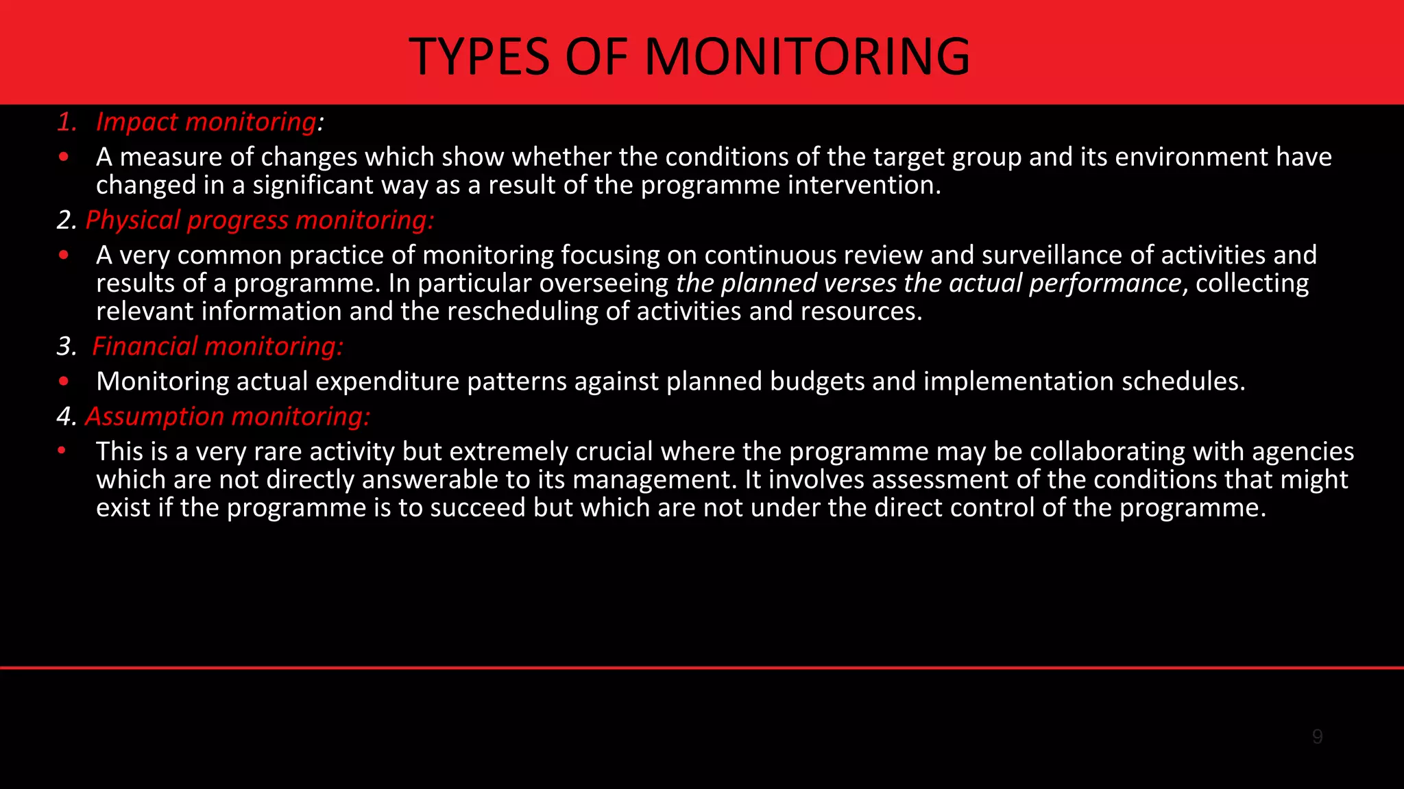 Project Monitoring and Evaluation (M and E Plan) Notes | PPTX