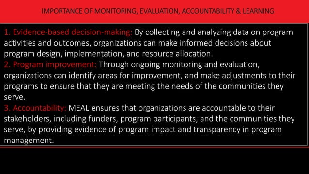 Project Monitoring and Evaluation (M and E Plan) Notes | PPTX
