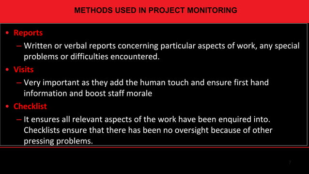 Project Monitoring and Evaluation (M and E Plan) Notes | PPTX