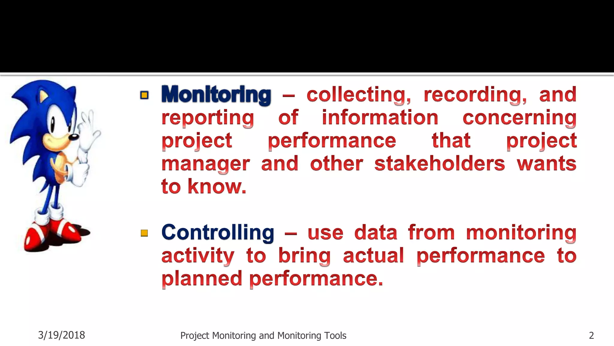 Project monitoring and monitoring tools | PPTX