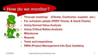 Project monitoring and monitoring tools | PPTX