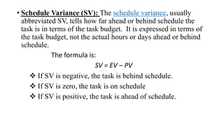 Project monitoring & Earned Value Analysis | PPTX