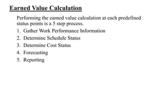 Project monitoring & Earned Value Analysis | PPTX