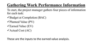 Project monitoring & Earned Value Analysis | PPTX