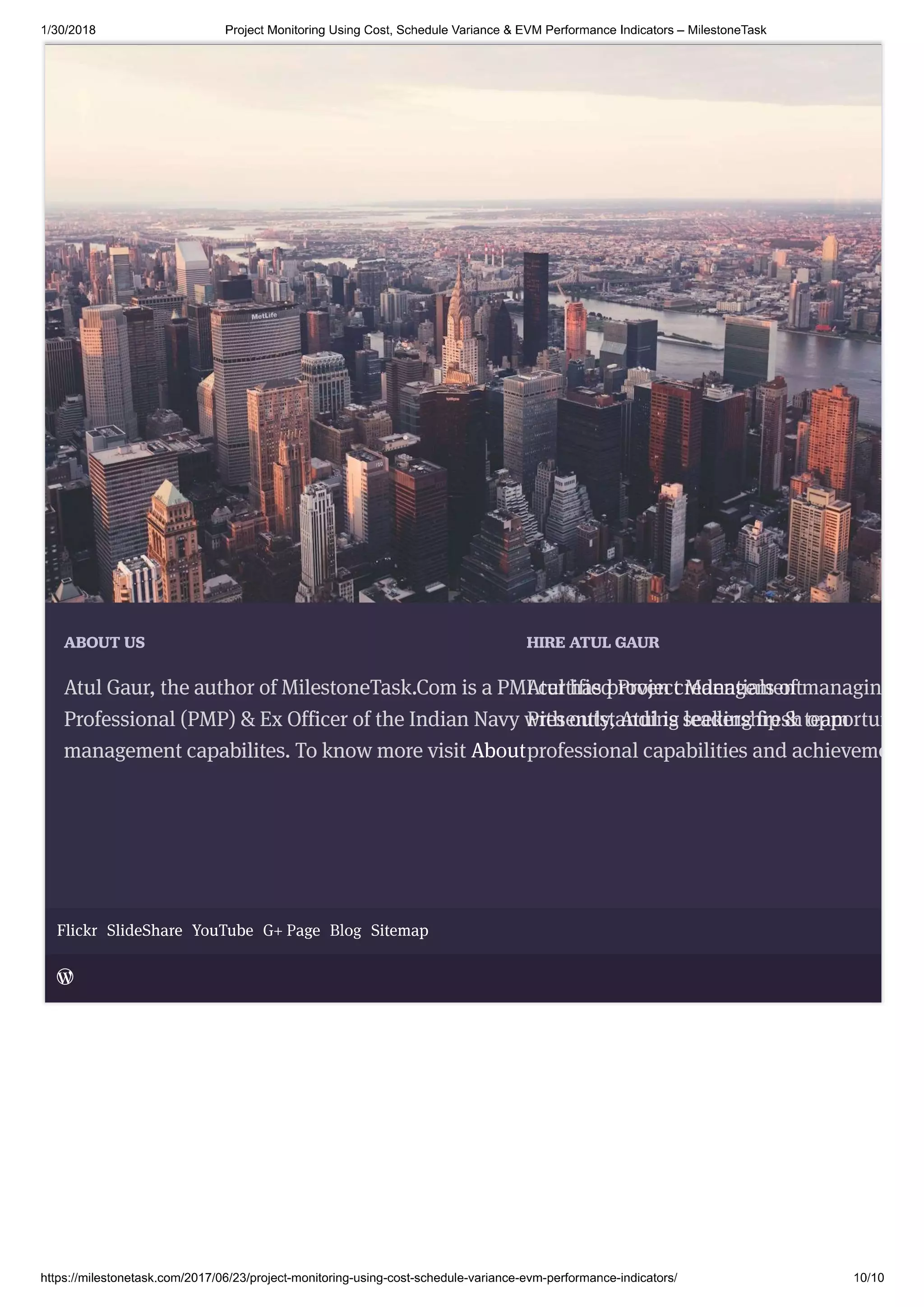 Project Monitoring Using Cost Schedule Variance And Evm Performance