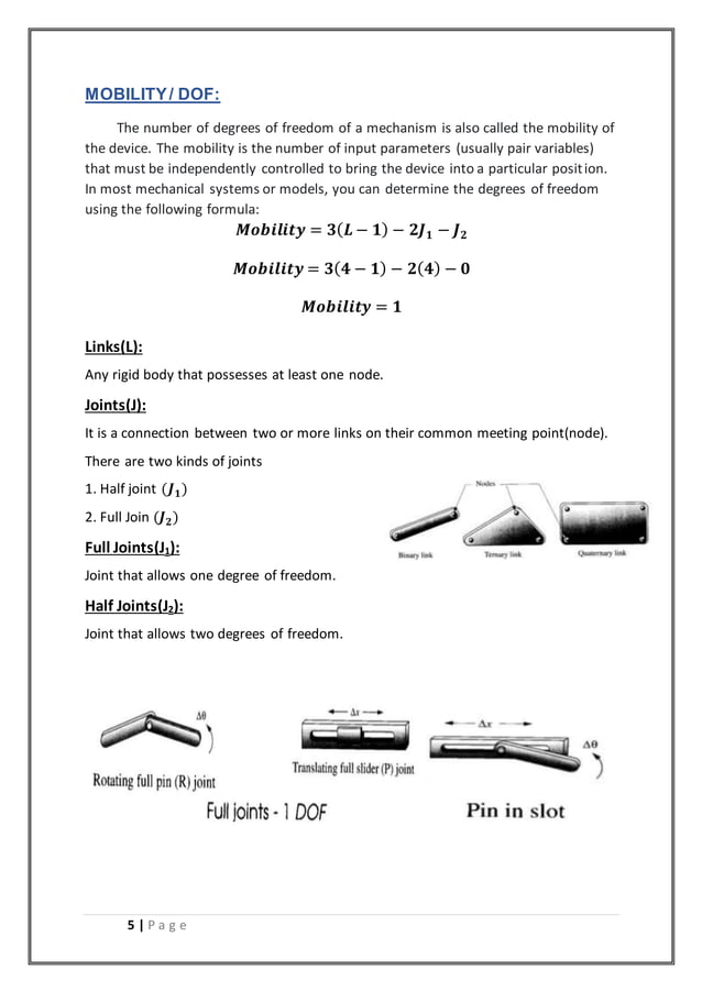 Project Motorized Scotch Yoke Mechanism | DOCX | Physics | Science