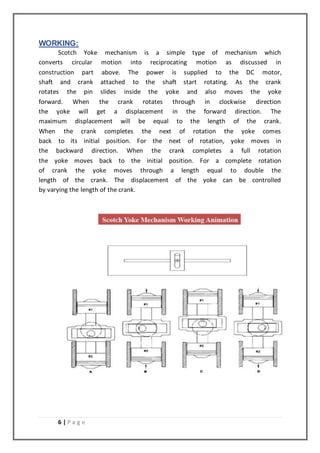 Project Motorized Scotch Yoke Mechanism | DOCX