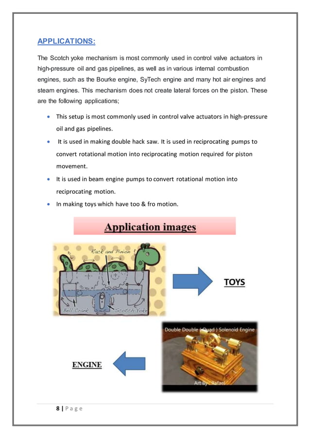 Project Motorized Scotch Yoke Mechanism | DOCX | Physics | Science