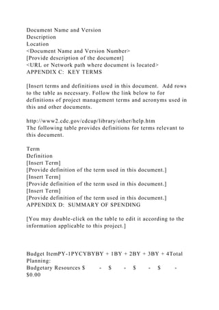 Project Name Project Management PlanVersion 1.0 Draf.docx | Technology & Computing