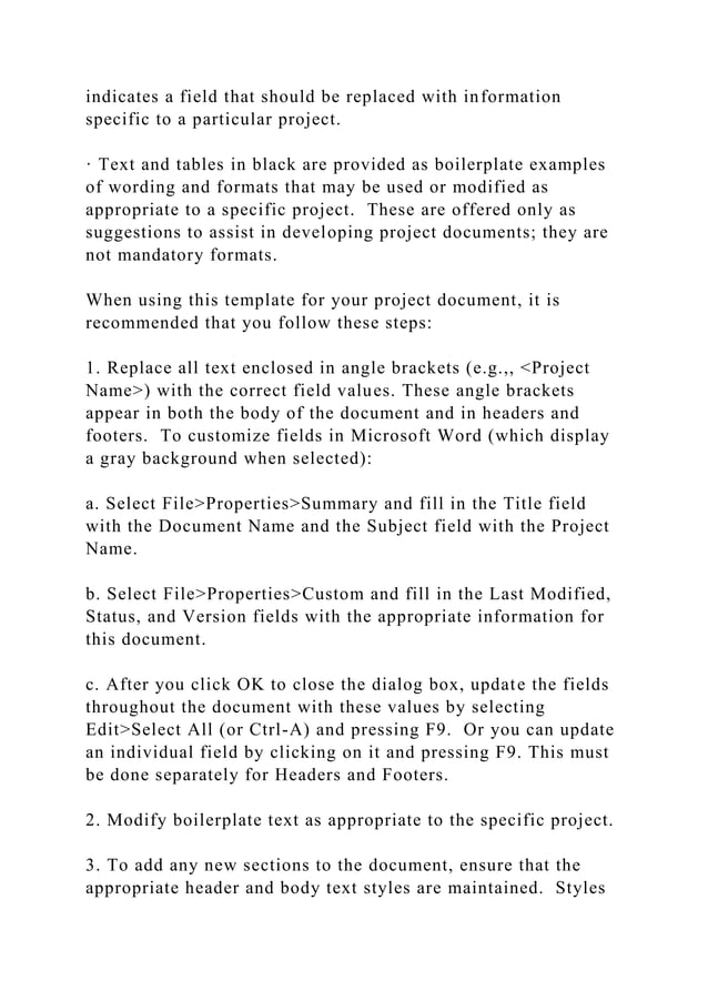 Project Name Project Management PlanVersion 1.0 Draf.docx | Technology & Computing