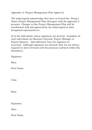 Project Name Project Management PlanVersion 1.0 Draf.docx | Technology ...