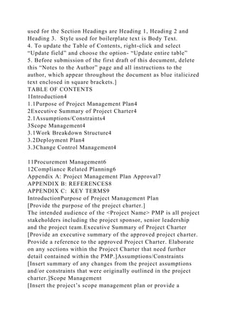 Project NameVersion 1.0 DraftProject NameP.docx | Computing ...