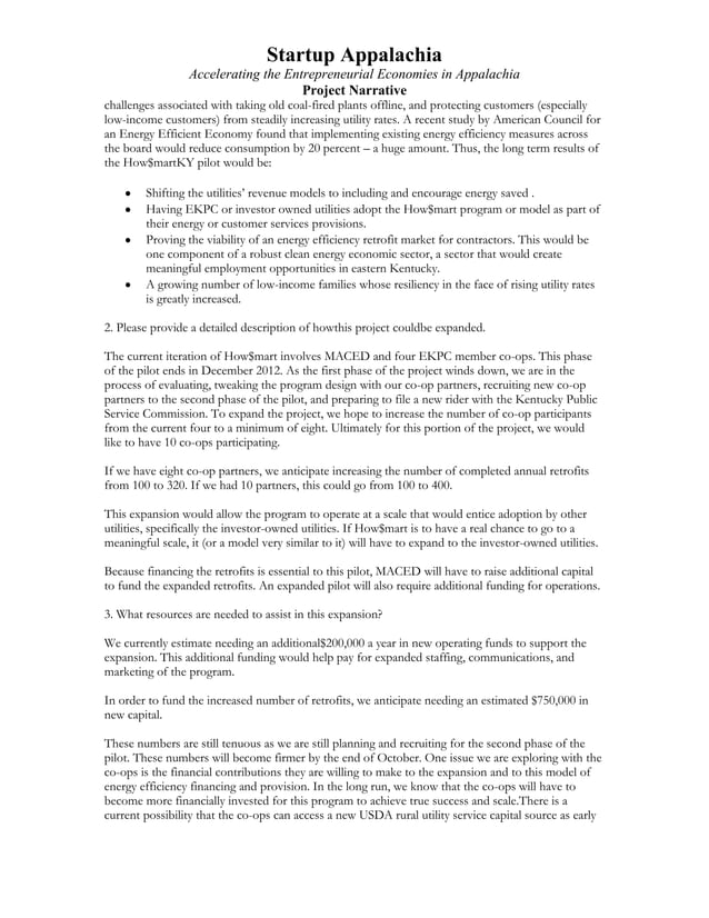 Project narrative how smartky | PDF