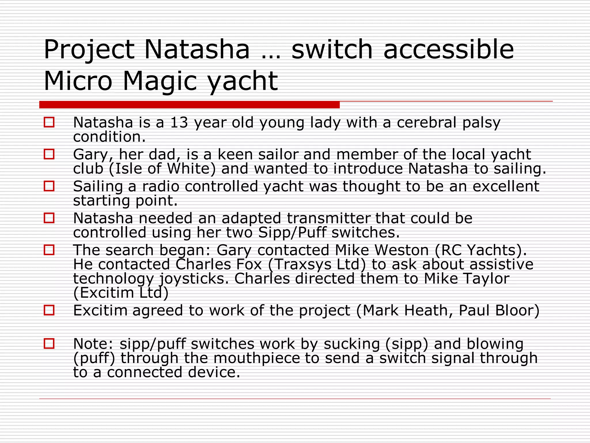 Project natasha switch accessible saling | PDF