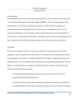 Project Negotiations | DOCX