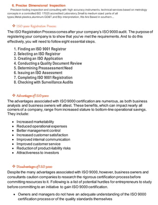 Project oc Iso 9000 | DOCX | Business | Business and Finance