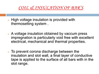 Manufacturing process of 500/600MW stator winding bar | PPTX
