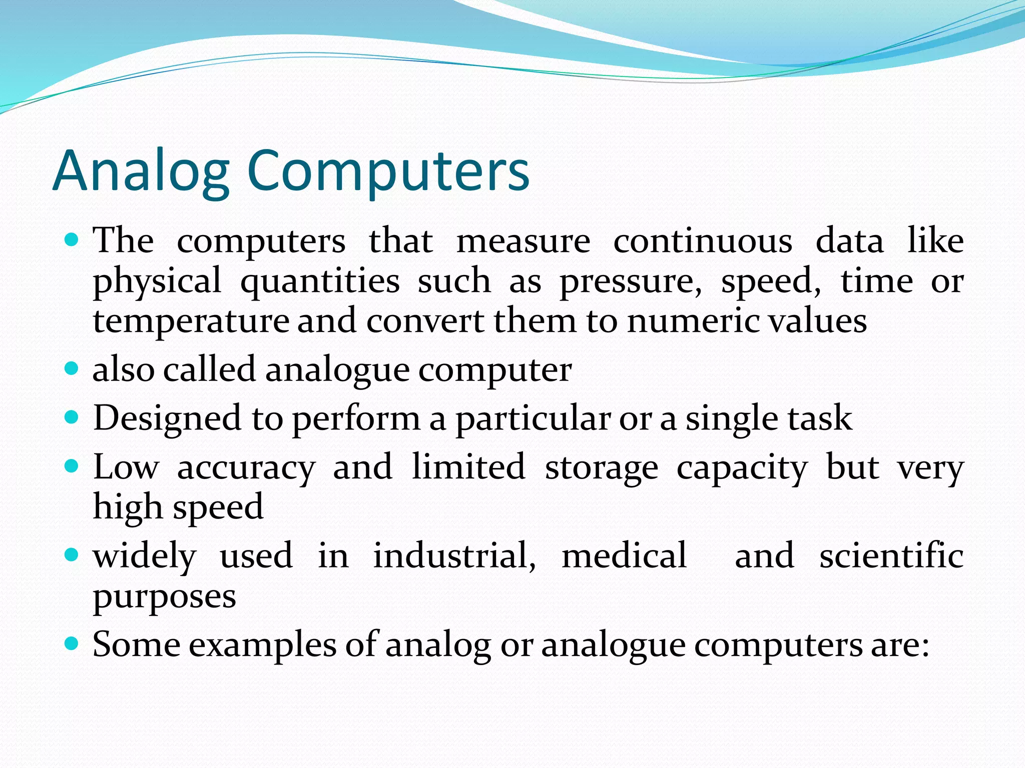 Types of computers | PPTX