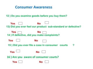 Project of consumer awareness | PPT