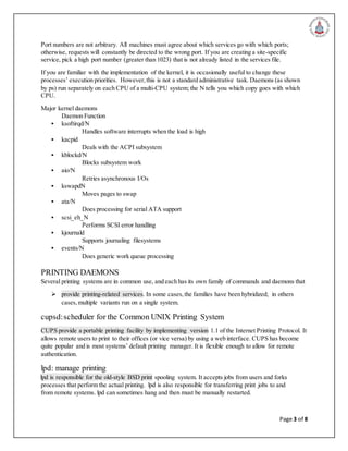 Project of deamon process | DOCX | Operating Systems | Computer Software and Applications
