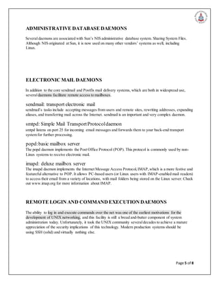 Project of deamon process | DOCX | Operating Systems | Computer Software and Applications