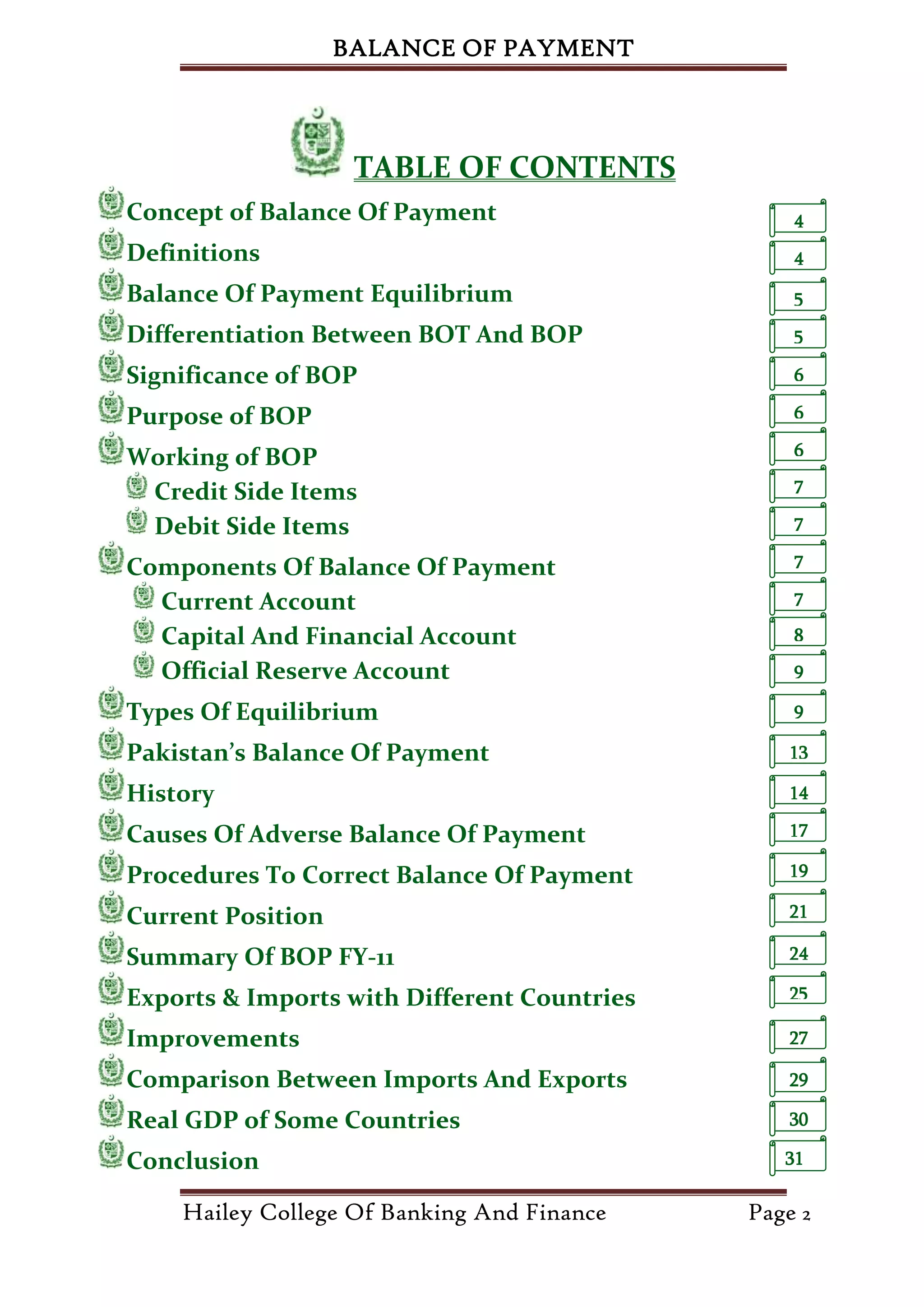 Project of eop (balance of payment) | DOCX