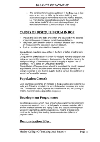 Project of eop (balance of payment) | DOCX