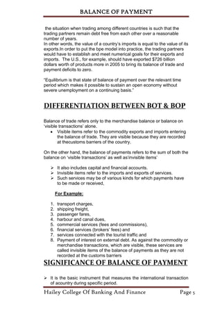 Project of eop (balance of payment) | DOCX