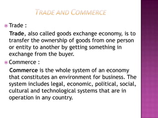 Trade and commers | PPTX
