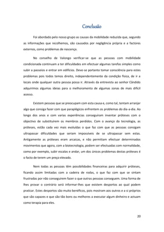 Mobilidade reduzida - Paraplegia | PDF
