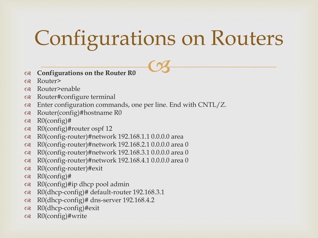 project on OSPF | PPTX | Internet | Computing
