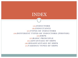 Inductors and Smps | PPTX