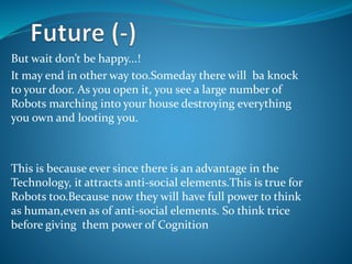 PPT on Airtificial Intelligence.pptx | Robotics | Technology & Computing